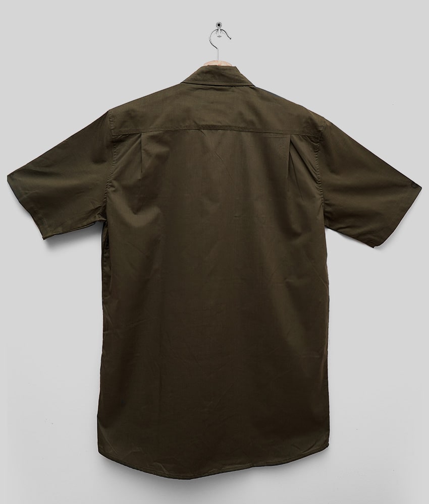 Tall "Work" Shirt - Army Green - Plus 2 Clothing